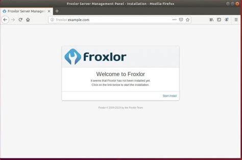 install froxlor server management panel on ubuntu with apache