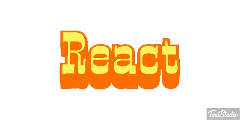 React Word Animated  Logo Designs