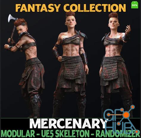 Unreal Engine Asset Modular Mercenary Female Humans Fantasy