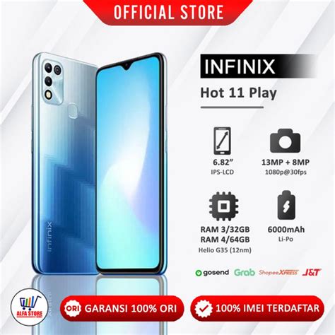 Jual Handphone Inifinix Hot Play Ram Gb Garansi Resmi Biru Jakarta Utara Milly