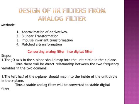 Filter Iir Digital Signal Processing Dsp Ppt Digital Audio