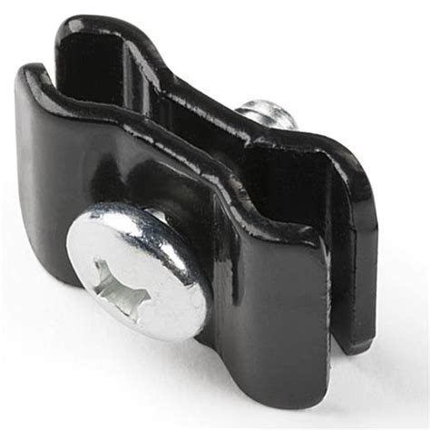 White Wire Grid Panel Connector With Screw Fastener