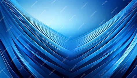 Abstract Blue Background With Dynamic Shapes And Soft Gradients Premium Ai Generated Image