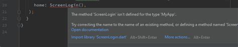 Dart The Method Isn T Defined For The Class Flutter Stack Overflow
