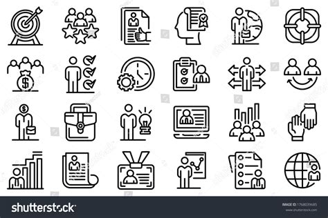 Outsource Icons Set Outline Set Outsource Stock Vector Royalty Free 1768039685 Shutterstock