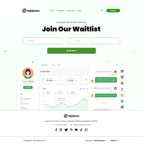 Waitlist Landing Page User Interface Design Behance