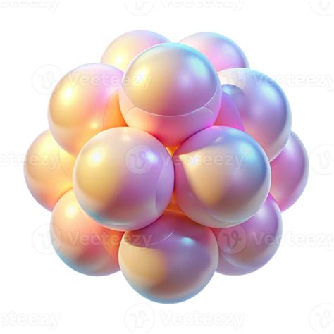 Impressive Contemporary Interlocking Translucent Orbs Of Light I Detailed 58069374 Png