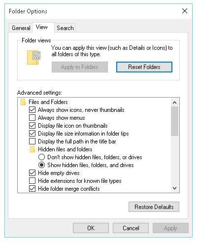 Reset Folder View Settings In Windows Solved Windows Forums