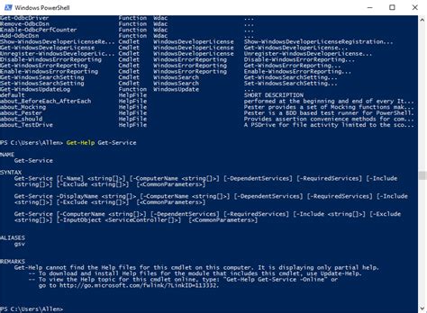Free Tech Answers Getting Help On A Powershell Commandget Help