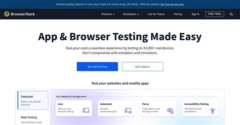 Browserstack Cross Browser App Testing Platform