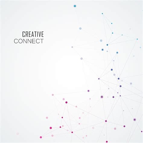 Premium Vector Polygonal Background With Connect Dots And Lines