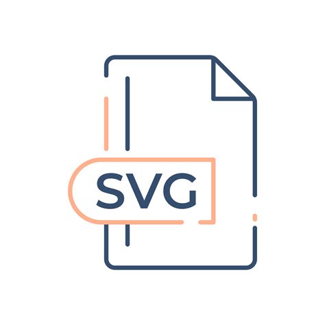 SVG File Format Icon SVG Extension Line Icon Vector Art At Vecteezy