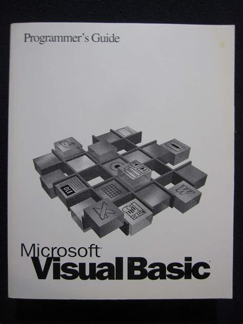 Programmers Guide Microsoft Visual Basic Programming System For