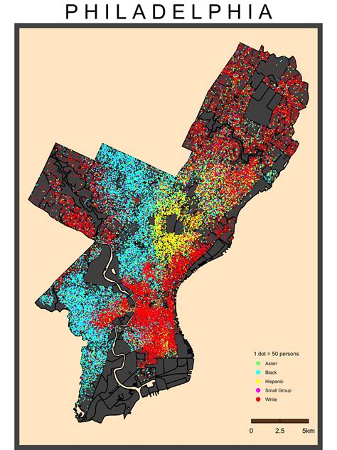 I Made Some Dot Density Maps To See Population Patterns Of Some Us Cities And The Lasting