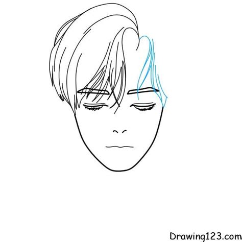 Stap 4 Teken De Oren Van De Man Aan De Zijkanten