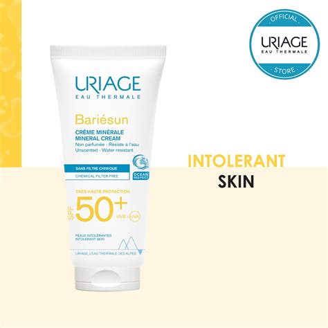 Uriage Bariesun Mineral Cream Spf50 100ml High Protection From Uva Uvb Rays Shopee Singapore