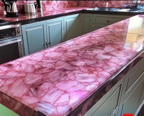 Rose Quartz Countertop Stunning Pink Natural Stone For Kitchens