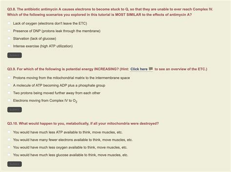 Solved Q3 8 The Antibiotic Antimycin A Causes Electrons To