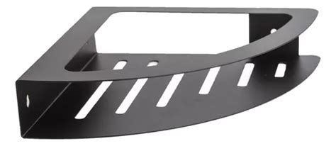 Esquinero Estante Repisa Rinconera Baño Ducha Acero De Pared Negro