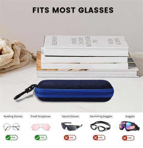Portable Zip Eye Glasses Case Protector Reading Glass Case Sunglasses Hard Case Travel Eyewear