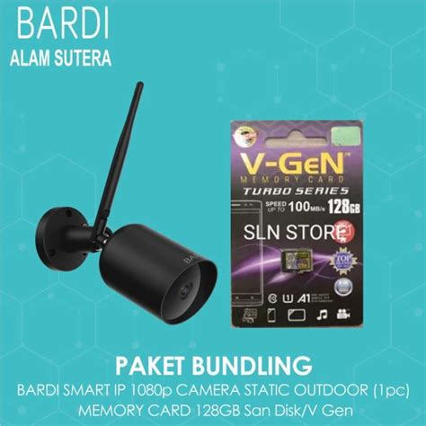 Promo Bundling BARDI Smart CCTV Outdoor Static Memory 128GB Jasa