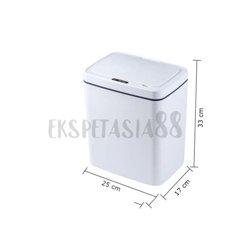 Tempat Sampah Otomatis Waterproof Tong Sampah Otomatis Sensor Infrared Kapasitas Besar Trash Bin
