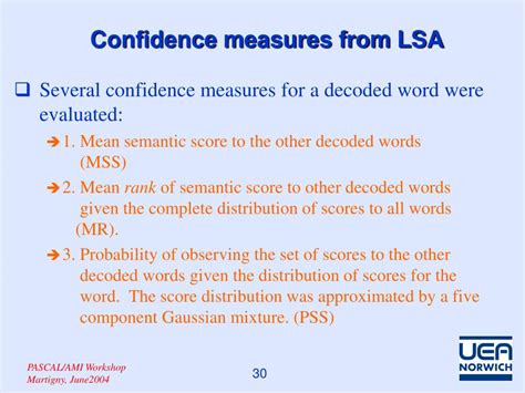 Ppt Confidence Measures In Speech Recognition Powerpoint Presentation