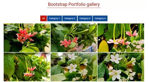 Create Bootstrap Portfolio Gallery With Filtering Category