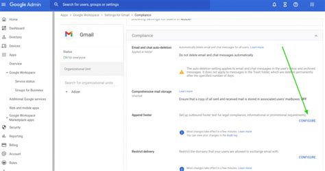 Adding A Footer Message For All Gmail Users In Google Workspace