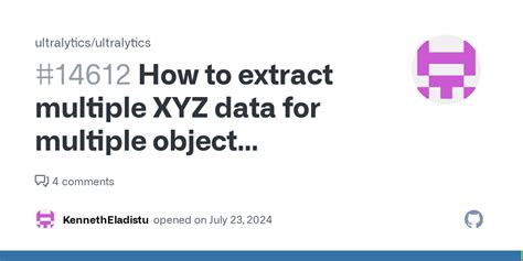 How To Extract Multiple Xyz Data For Multiple Object Detection Using