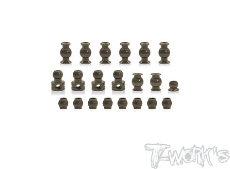 To 200 B4 7075 T6 Hard Coated Alum Ball Set For Team Associated Rc8 T Works Products