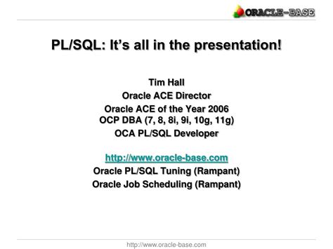 Ppt Enhancing Plsql Presentations Best Practices And Techniques By