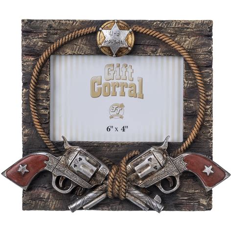 Double Pistol Picture Frame Shopspur Online Ranching Supplies