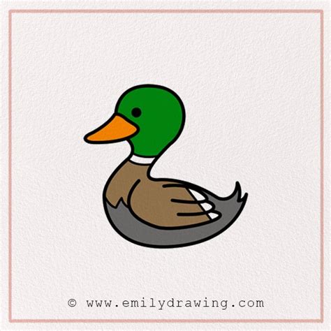 How To Draw A Duck Emily Drawing