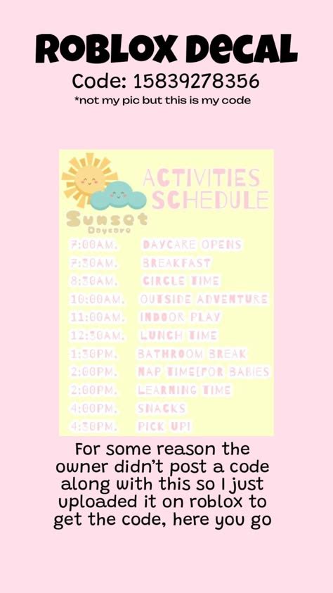 Daycare Codes Roblox