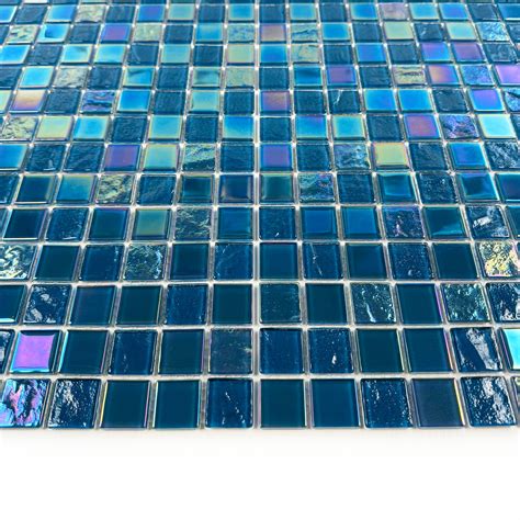 Crystal Cascade Collection Pine Green And Sapphire Blue Iridescent Mixed