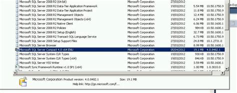 Sql Server Compact 40 Provider Is Not In List For Ef Stack Overflow