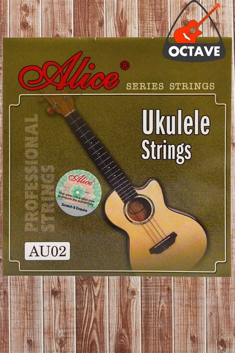 Alice Au02 Ukulele String Black Nylon Octave Guitar Shop Bd