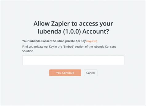 Zapier Consent Database Integration Iubenda Help