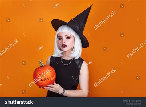 Beautiful Sexy Woman Witch Hat Costume Stock Photo Shutterstock