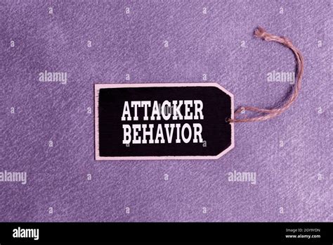 Text Sign Showing Attacker Behavior Business Idea Analyze And Predict The Attacker Behavior Of