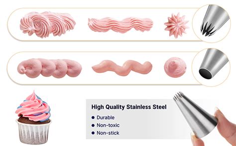 Large Piping Tips Set Frosting Piping Kit 5 Different