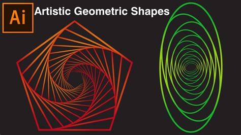 Artistic Geometric Shapes Illustrator Tutorial YouTube