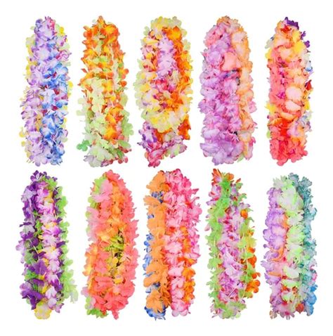 50 Collares De Lei Hawaianos For Fiestas De Hula Luau Lei Meses Sin