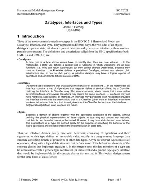Types And Data Types