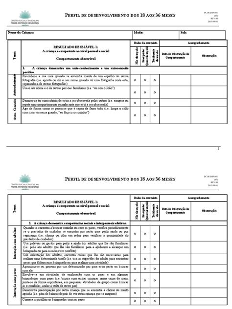 Pc08imp001 B3 Perfil De Desenvolvimento Dos 18 Aos 36 Meses