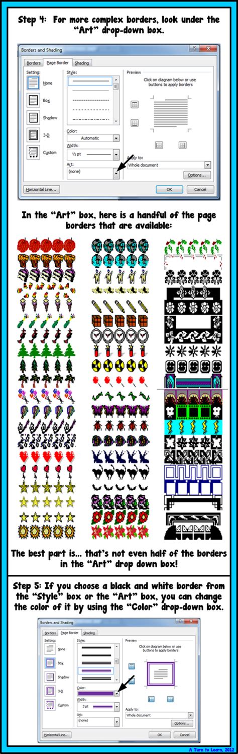 How To Make Easy Page Borders In Microsoft Word A Turn To Learn