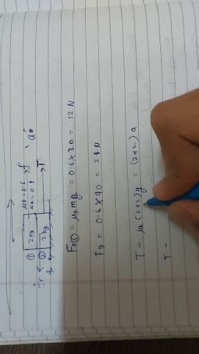 The Coefficient Of Static And Kinetic Friction Between The Two Blocks And