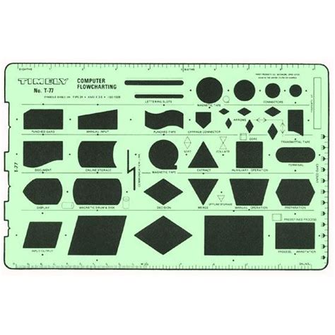 Timely Template Computer Flowcharting Du All Art And Drafting Supply