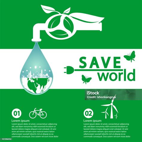 에코친화적인 개념 아이디어 Infographic 서식 파일 벡터 일러스트 레이 션의 세계 0명에 대한 스톡 벡터 아트 및 기타